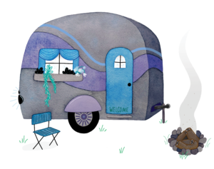 Camper Print - A Cup of Cloudy