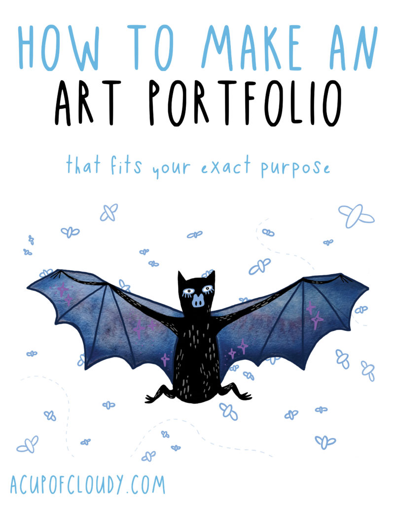 How to Make an Art Portfolio - A Cup of Cloudy