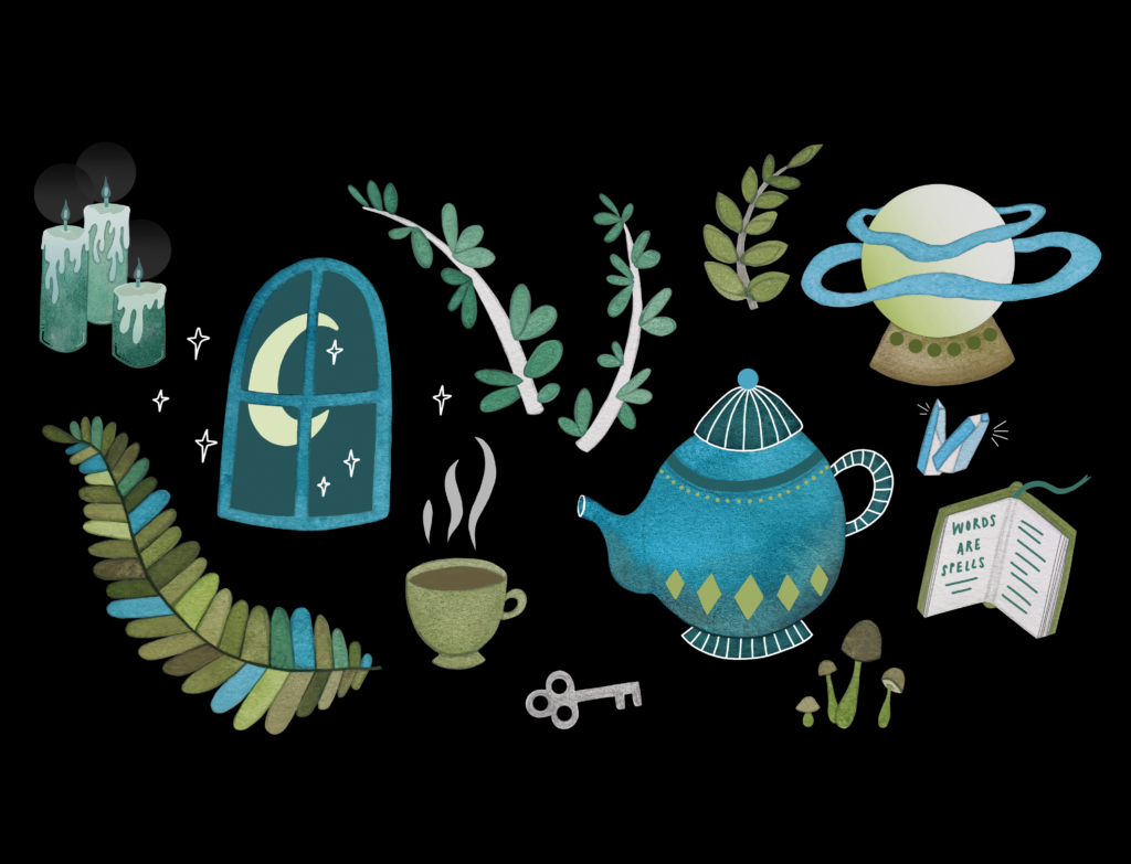 Words Are Spells Print - A Cup of Cloudy