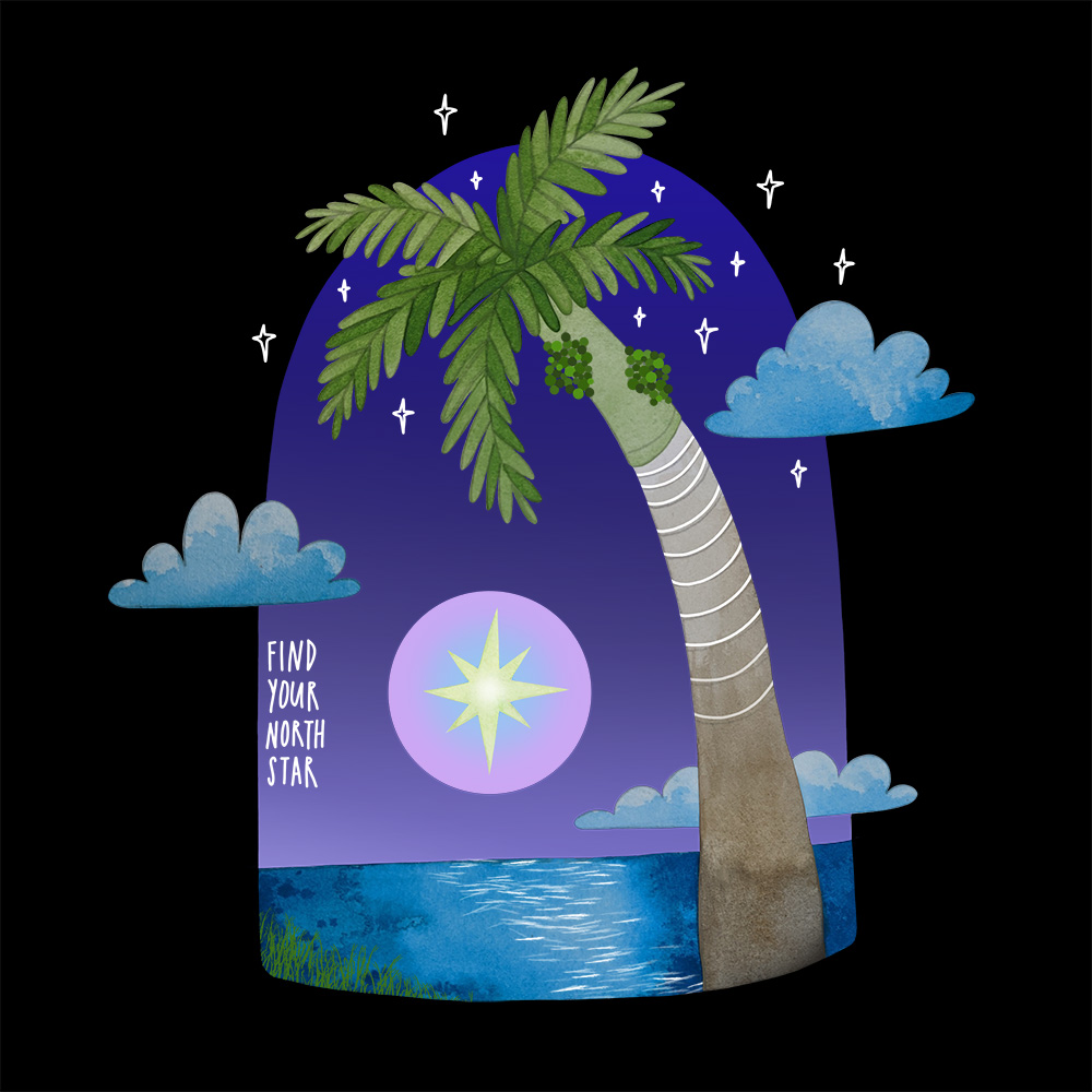 Find Your North Star Print - A Cup of Cloudy