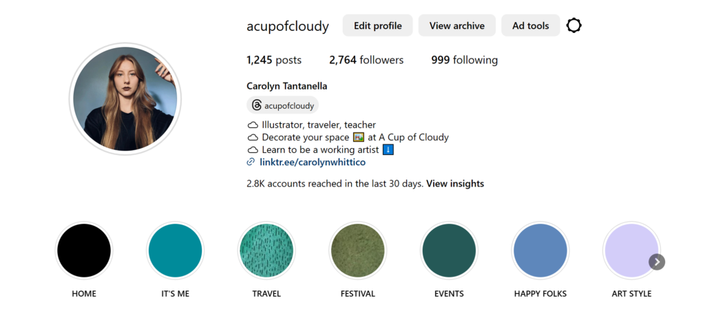 Start an art account on Instagram with these steps - A Cup of Cloudy