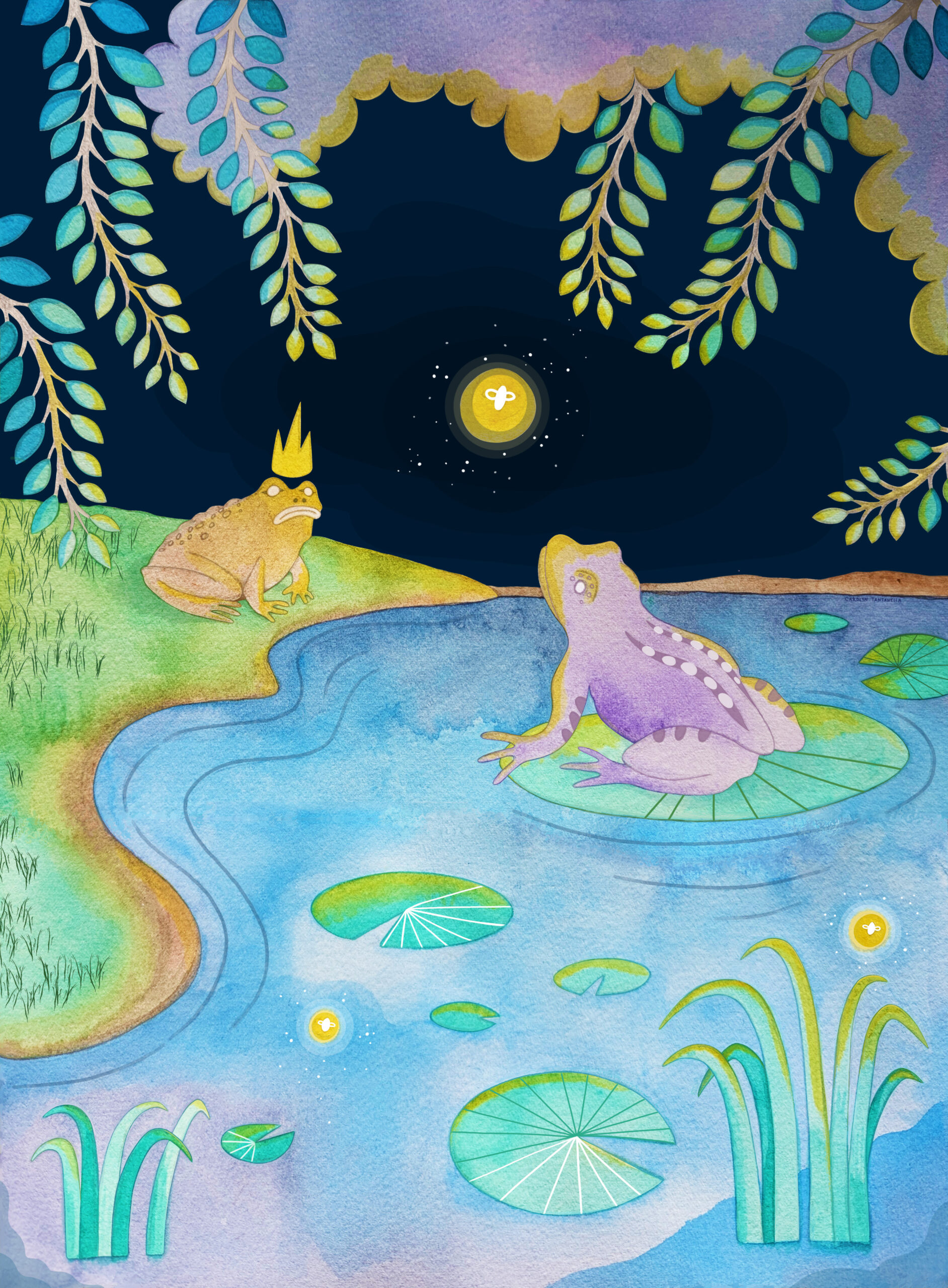 Magic frogs print - A Cup of Cloudy